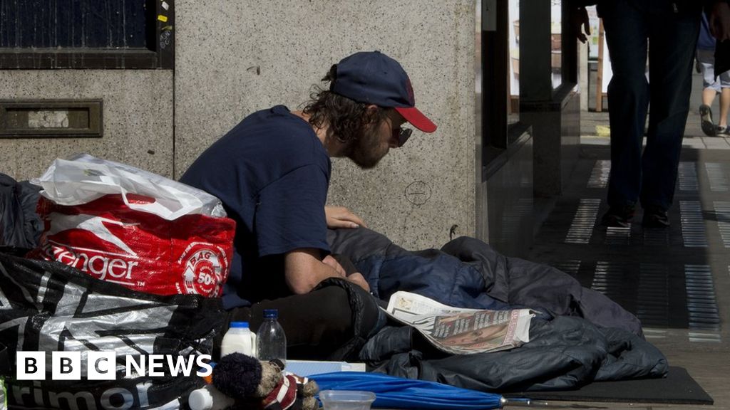Rough sleeping 'could increase by 76% over next decade' - BBC News