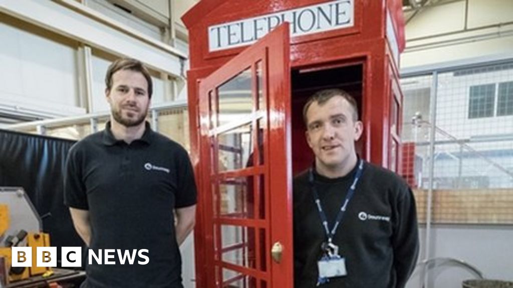 Replica red phone box made for hospital garden