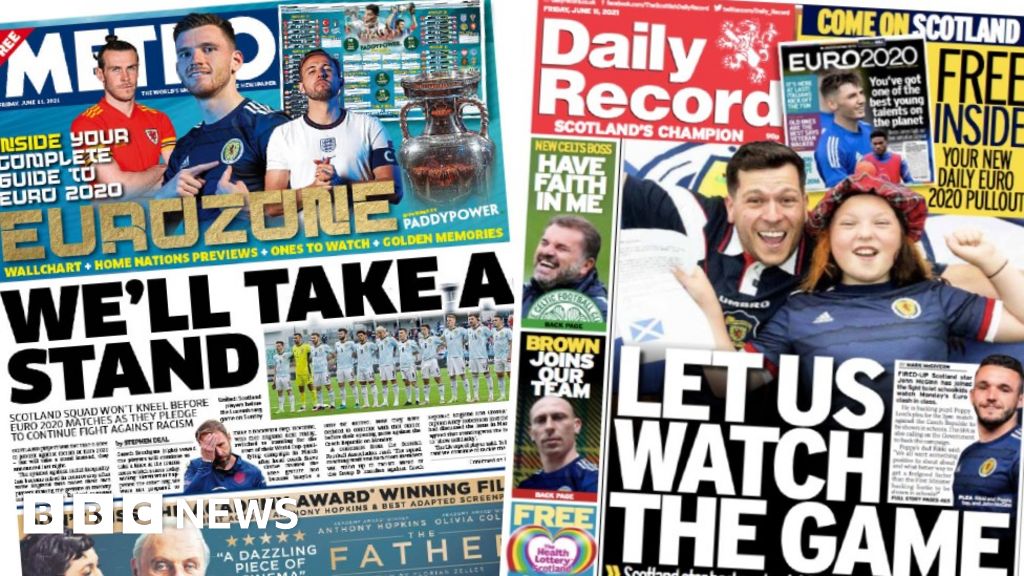 Scotland's papers: Euro 2020 schools plea and anti-racism row