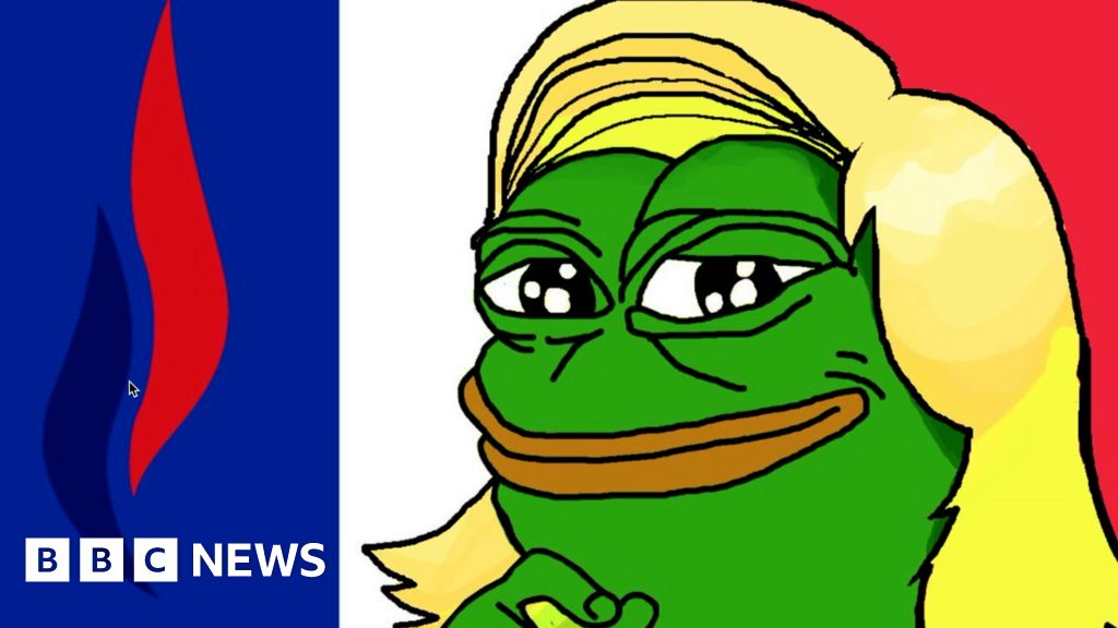 US internet 'warriors' send racially charged symbols to France - BBC News