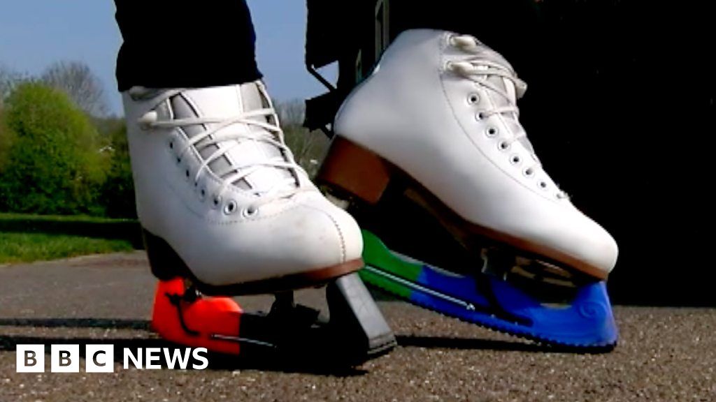 Figure skater to run London Marathon in ice skates - BBC News