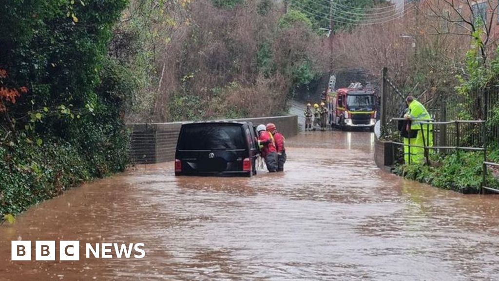 Fire crews attend multiple rescues after south west floods