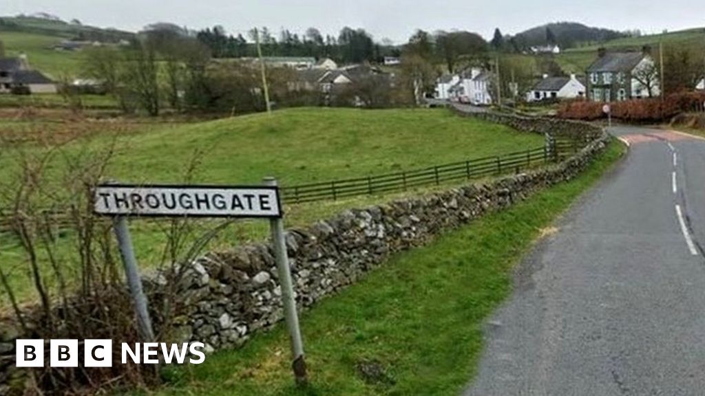 Man dies after van crashes into field near Dunscore - BBC News
