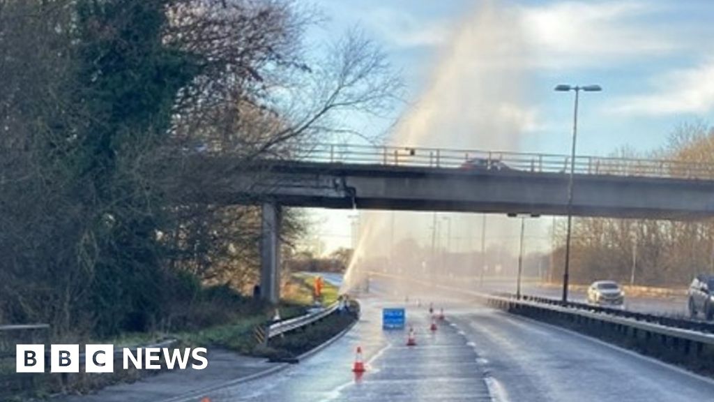 A1 reopens in Nottinghamshire after burst water pipe closure