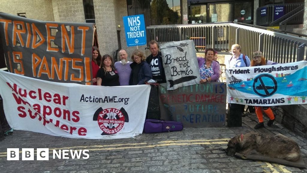 Trident Devonport Naval Base protest pair acquitted of aggravated ...