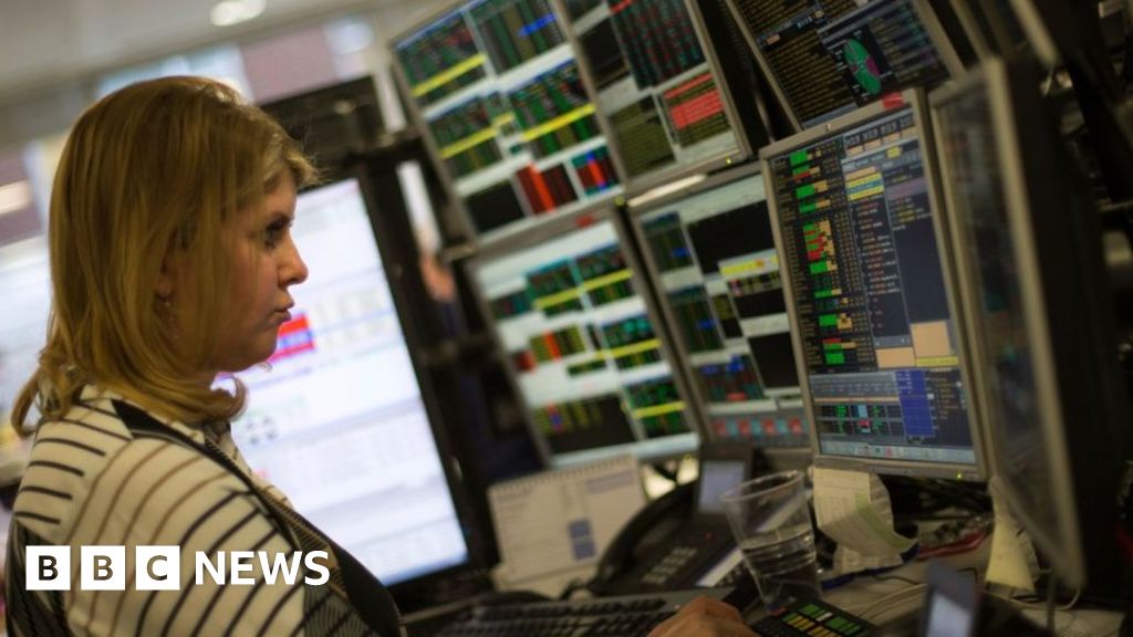 FTSE 100 surges to a fresh record high - BBC News