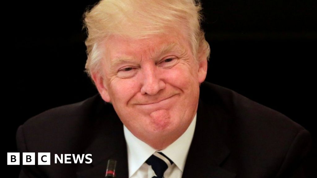 Fake News Trump Golf Resorts Display Fake Time Magazine Cover Bbc News
