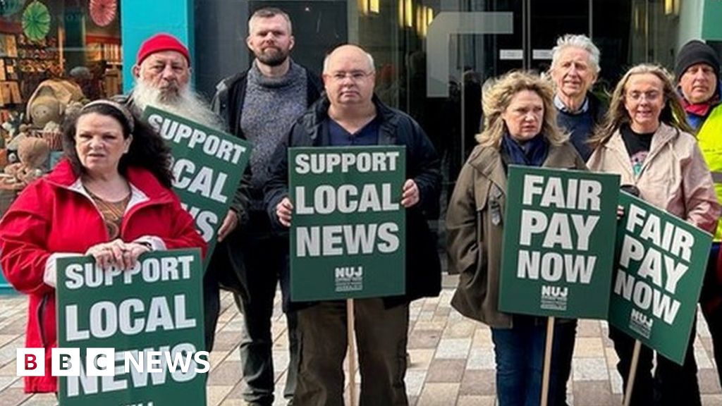 National World journalists striking over 'industry in crisis' - BBC News