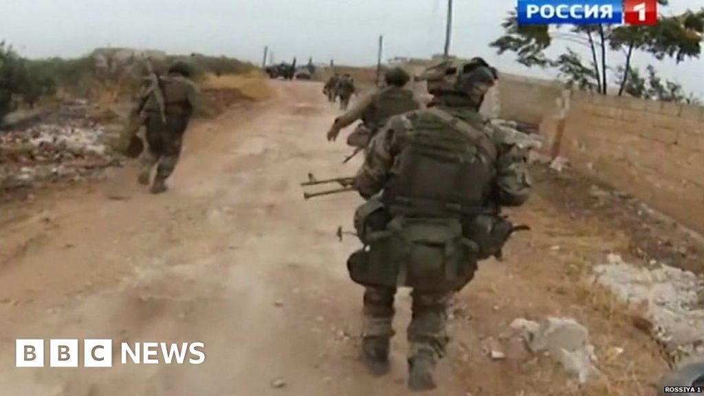 Syria Russia: 'First footage of special forces fighting IS' - BBC News