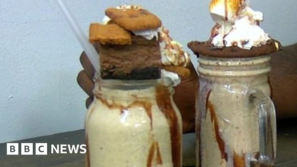 Freakshake: The mega milkshake causing a sensation - BBC News