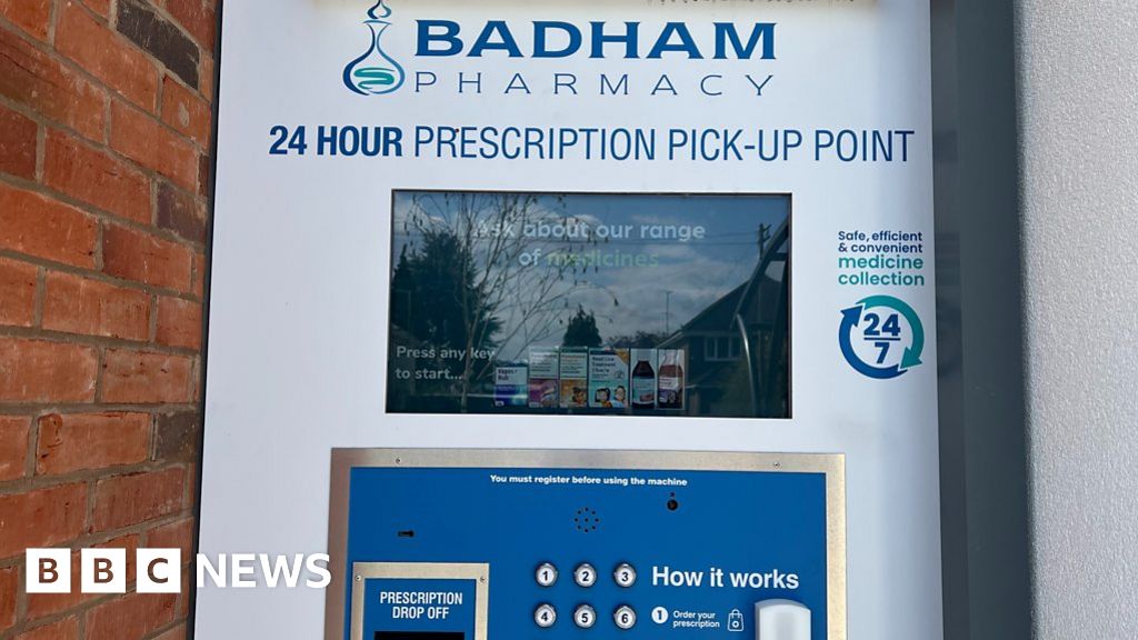 Cheltenham gets its first 24/7 pharmacy vending machine - BBC News
