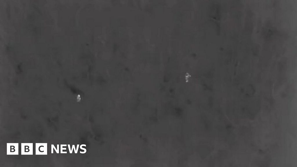 Police drone footage captures women stuck in Sutton Park - BBC News