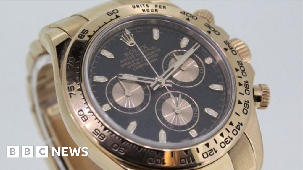 Drug dealer's Rolexes and trainers raise £33,000 at auction - BBC News