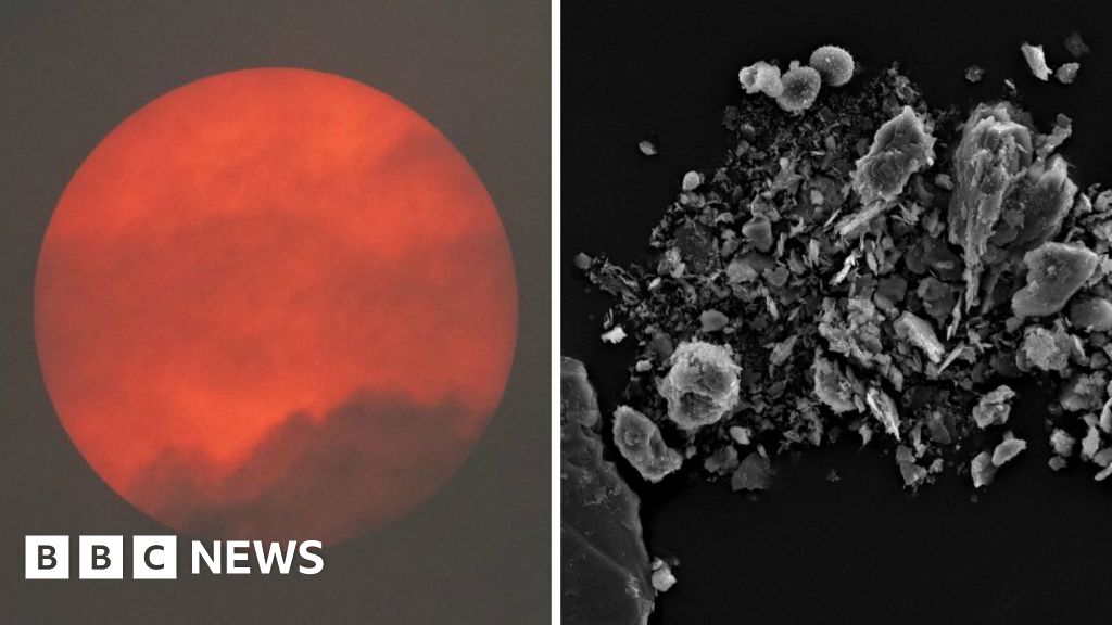 Red sun phenomenon 'caused by Saharan dust', analysis shows - BBC News