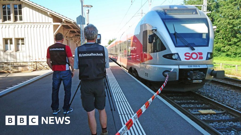 Swiss train attacker and one victim dead - BBC News