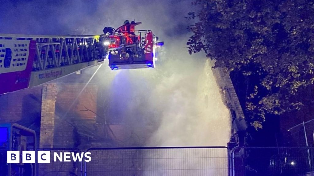 Fire in disused Leicester church annexe believed to be arson