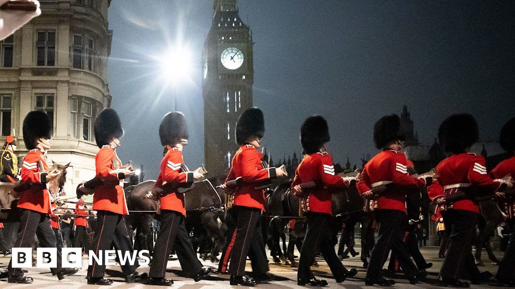 WATCH: Military preparations for the Queen's funeral - BBC News