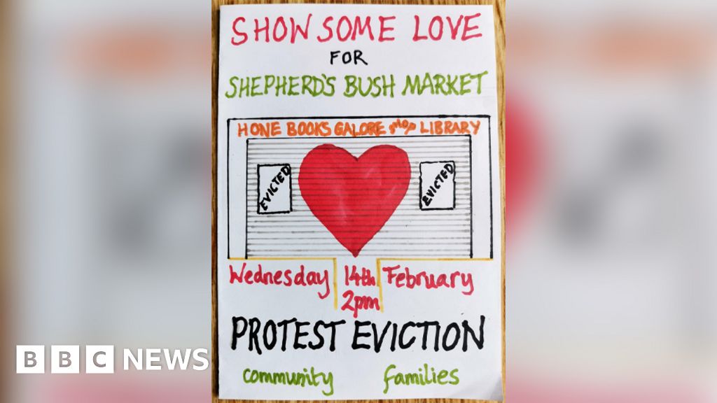 Shepherd's Bush Market: Protesters oppose trader's eviction - BBC News