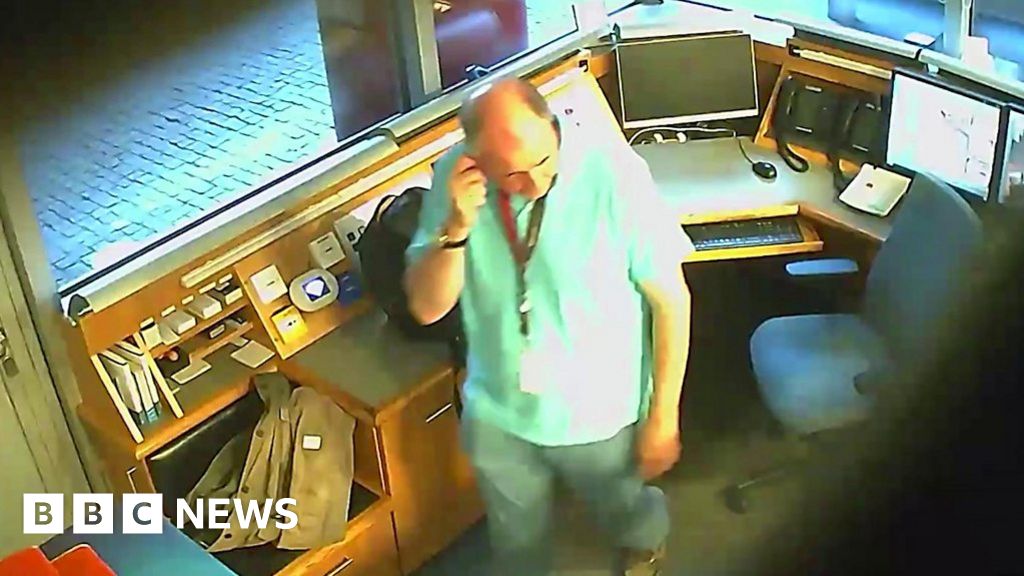 Hidden British embassy camera shows David Smith on phone