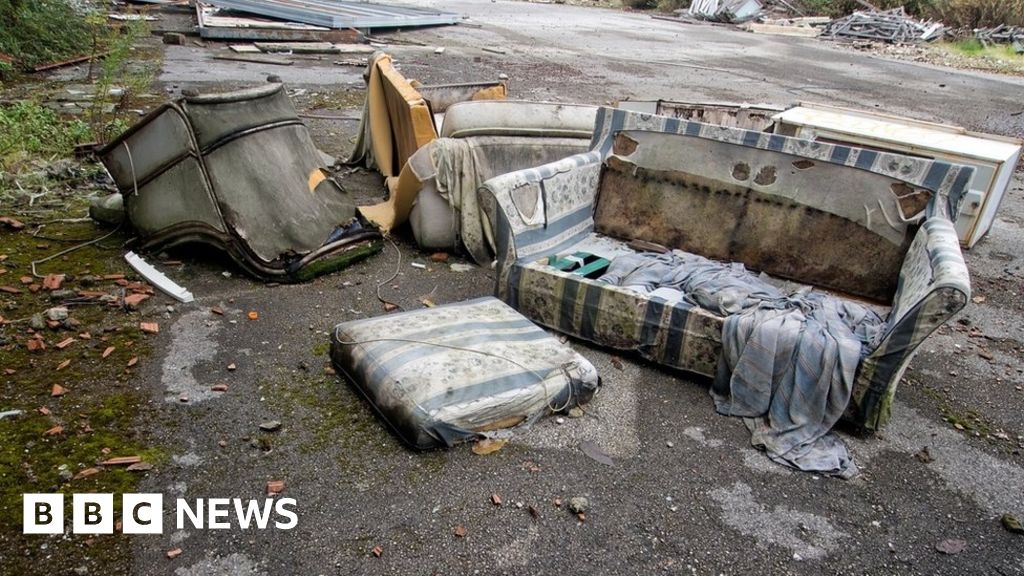 Fly-tipping discovered 2,700 times a day in England - BBC News