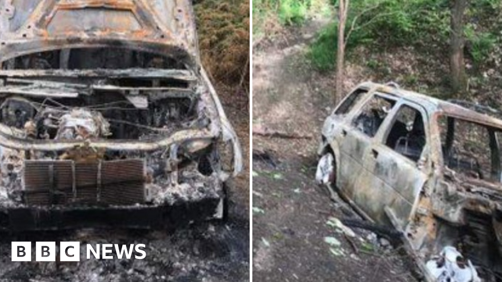 Frustration over burnt out vehicles abandoned at beauty spot - BBC News