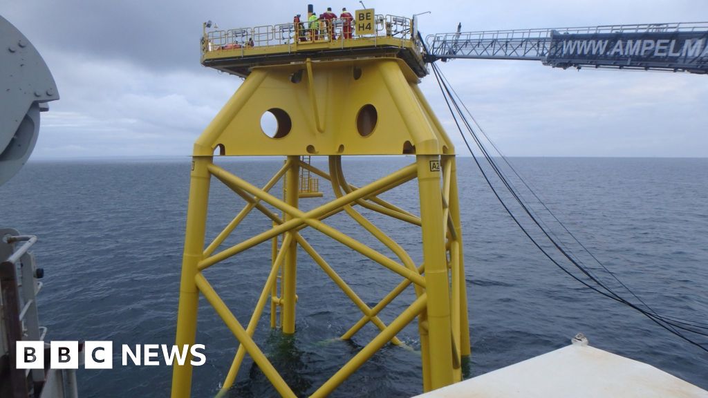 Jackets installed for offshore wind farm in Moray Firth