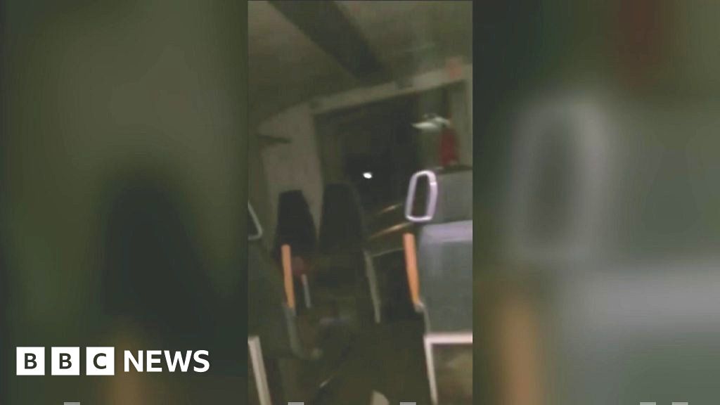 Germany train crash passenger: 'Blood everywhere' after impact - BBC News