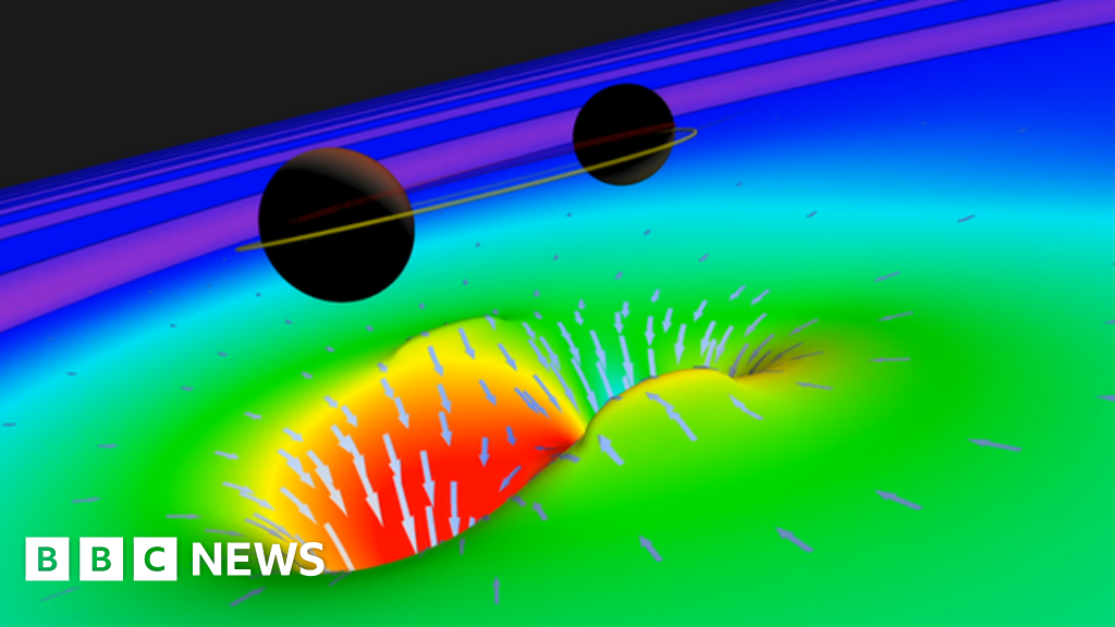 How merging black holes warp space - BBC News