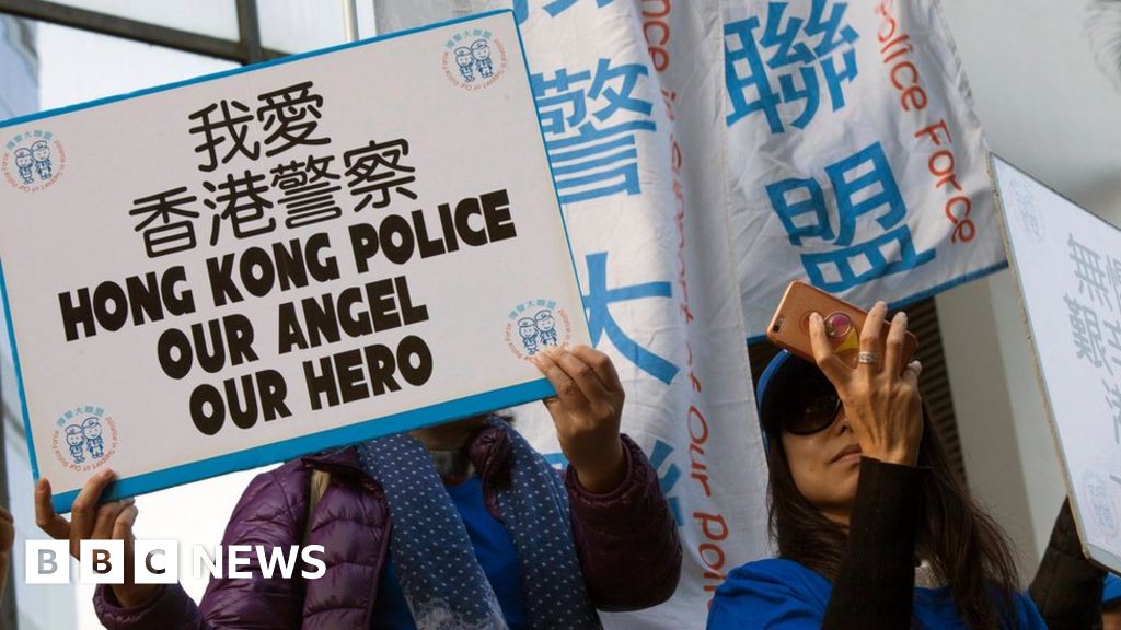Hong Kong Police Officers Convicted Of Beating Protester Bbc News