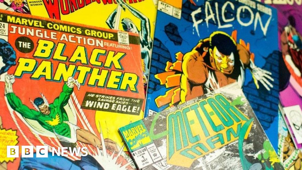 Afro Supa Hero exhibition celebrates black cultural icons - BBC News