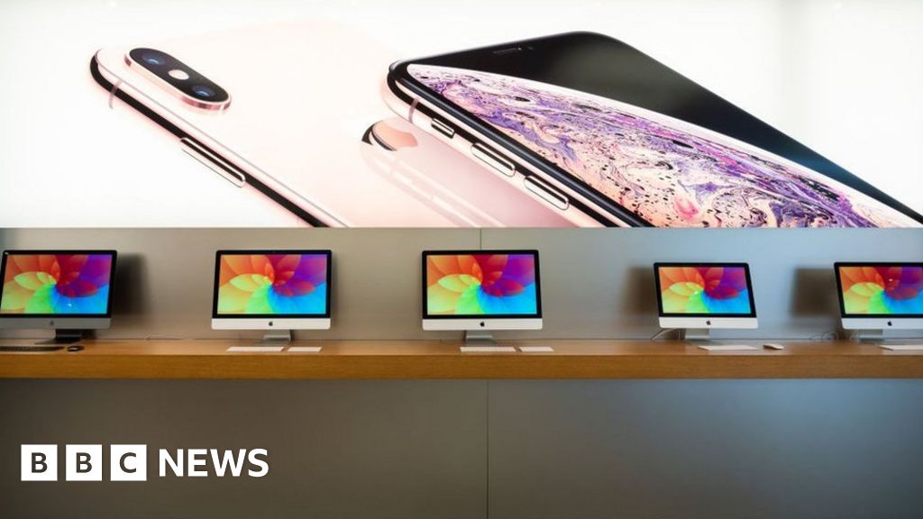 Apple sales rise while iPhone revenues dip - BBC News