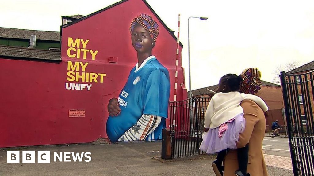My City, My Shirt: Cardiff mural 'Butetown's Mona Lisa'