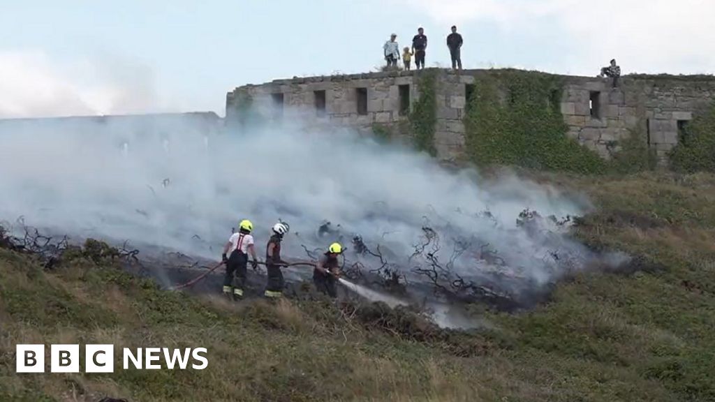 Alderney fire 'likely' caused by lightning strike - BBC News