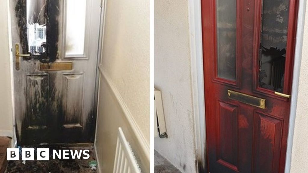 Limavady fire: Petrol 'poured' through letterbox in arson attack - BBC News