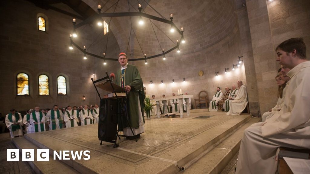 Jesus miracle church in Israel reopens after arson attack - BBC News