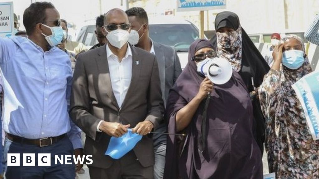 Somalia: Opposition protesters run from government gunfire