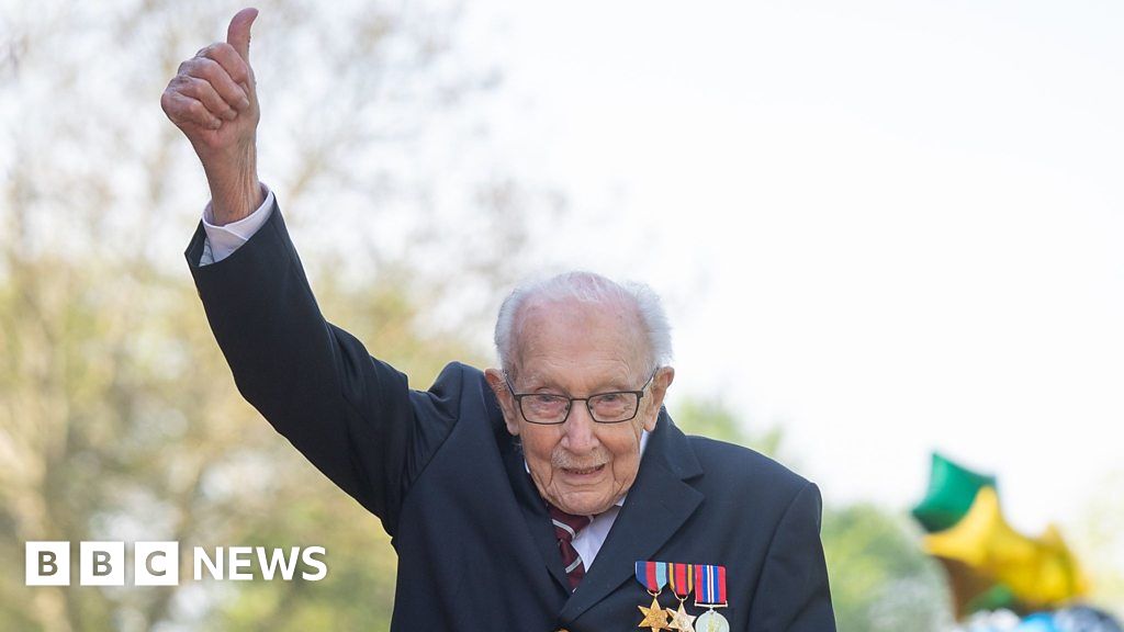 Coronavirus: The story of Captain Tom's walk - BBC News