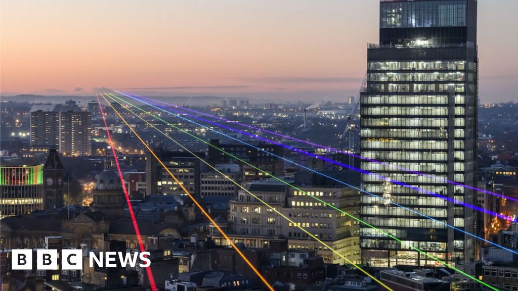 Rainbow beamed over Birmingham as 'message of hope'