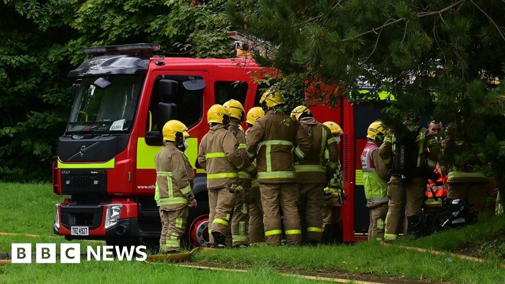 Belfast: Fire at recycling facility under control
