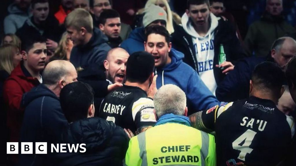 Rugby league fight was 'quite frightening' says Salford Red Devils ...