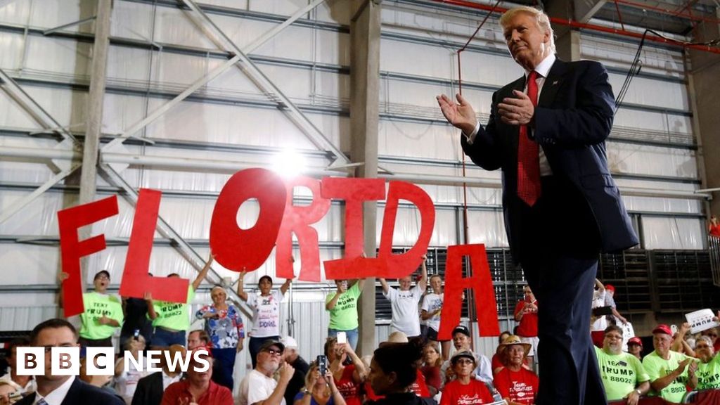 In Florida, Trump fans plead in one voice: 'Hit Clinton harder' - BBC News