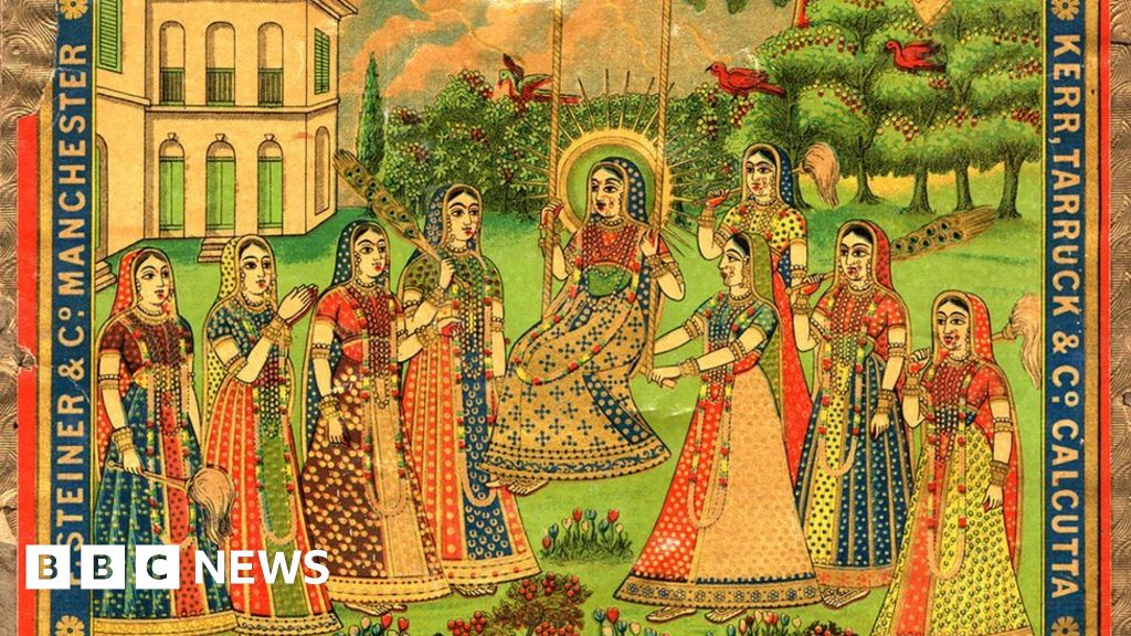 Rare India textile labels show evolution of cotton trade - BBC News