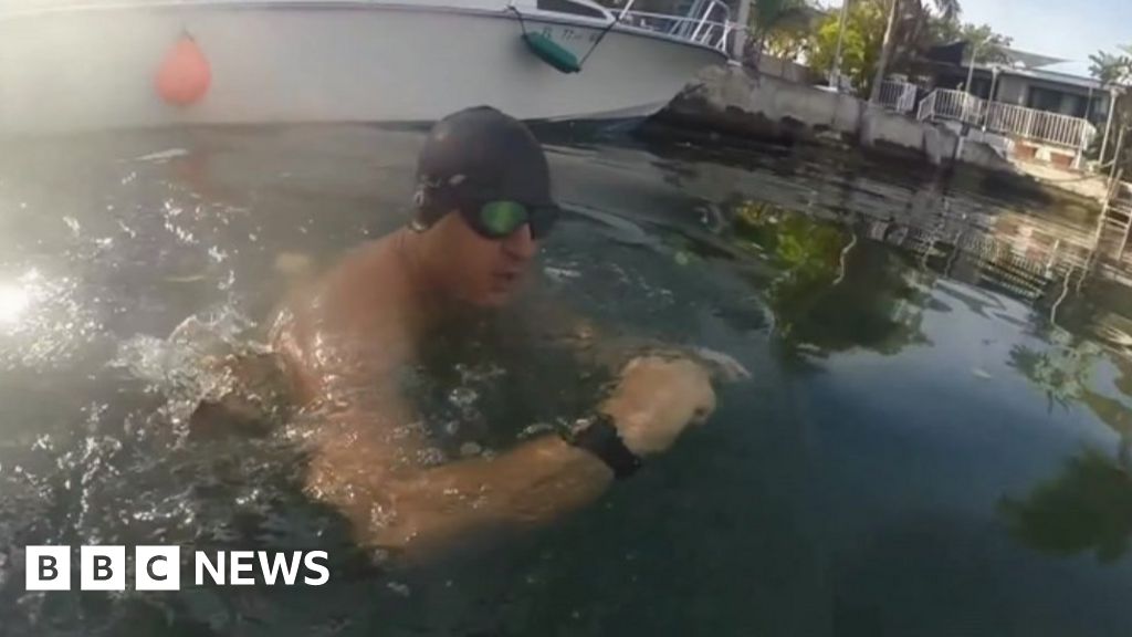 Ben Hooper's Atlantic swim attempt further delayed - BBC News