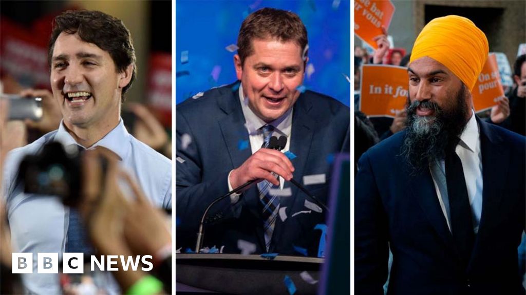 Canada election: Canadians head to the polls in tight race - BBC News