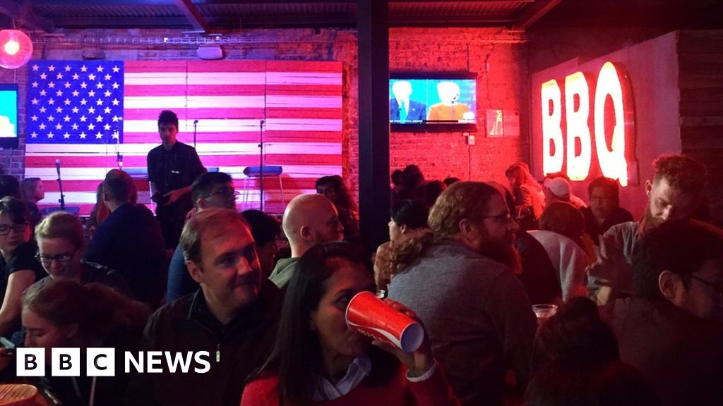 US election: How Trump went down in a Mexican BBQ joint - BBC News