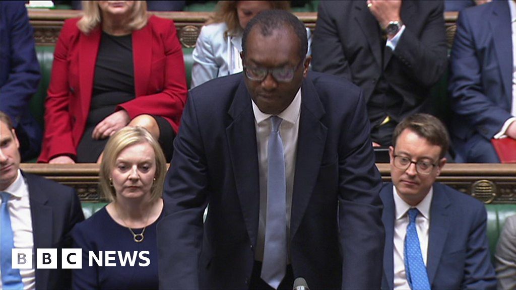 First words from Kwarteng as he sets out mini-budget - BBC News