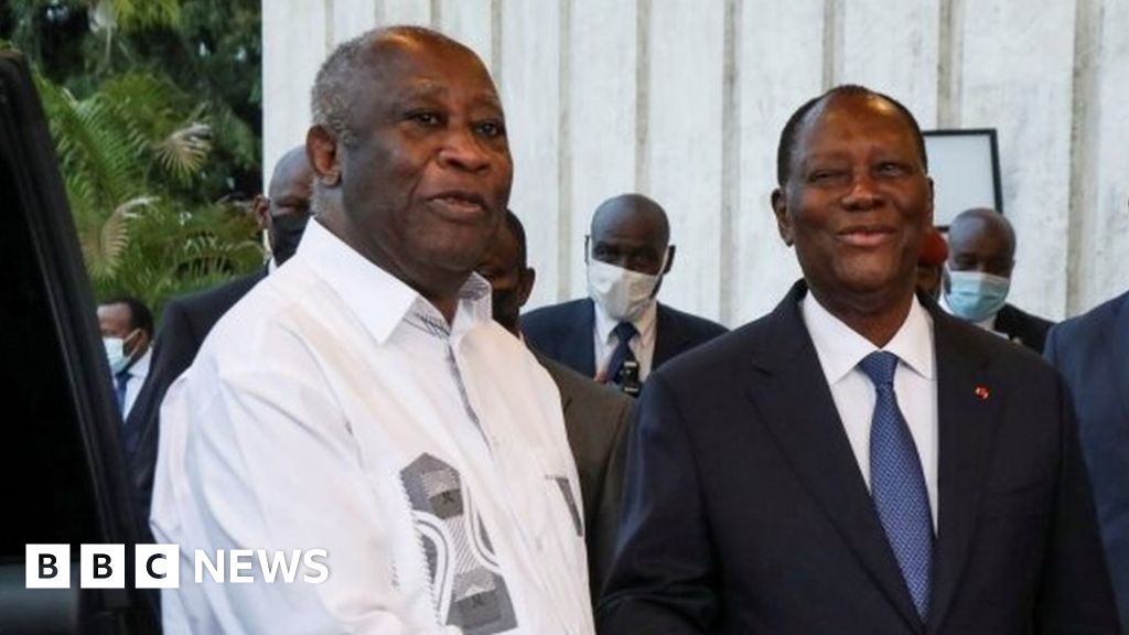 Ivory Coast president and rival in first meeting since civil war - BBC News