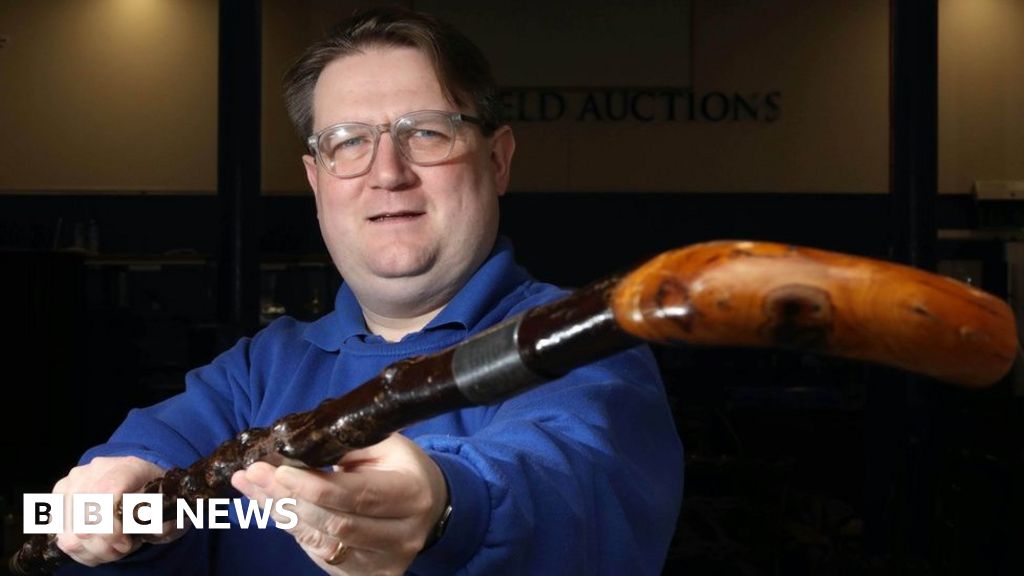 NI 100: Sir James Craig's walking stick sells for £10k - BBC News