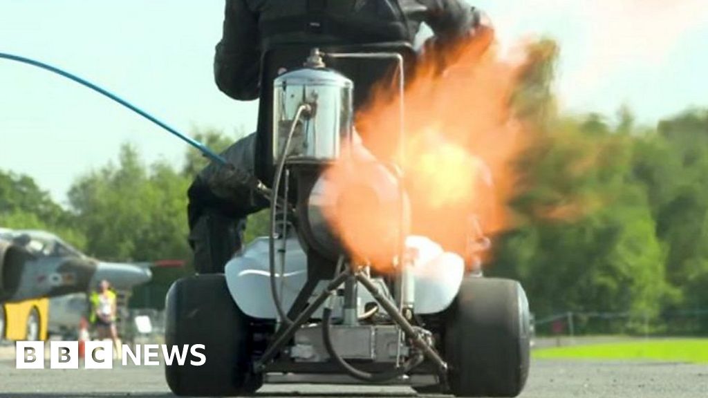 Invented in The North: Jet-propelled mobility scooter tested - BBC News