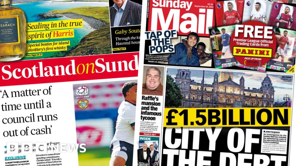 Scotland's papers: Glasgow's £1.5bn lease bill and council funds 'dire'